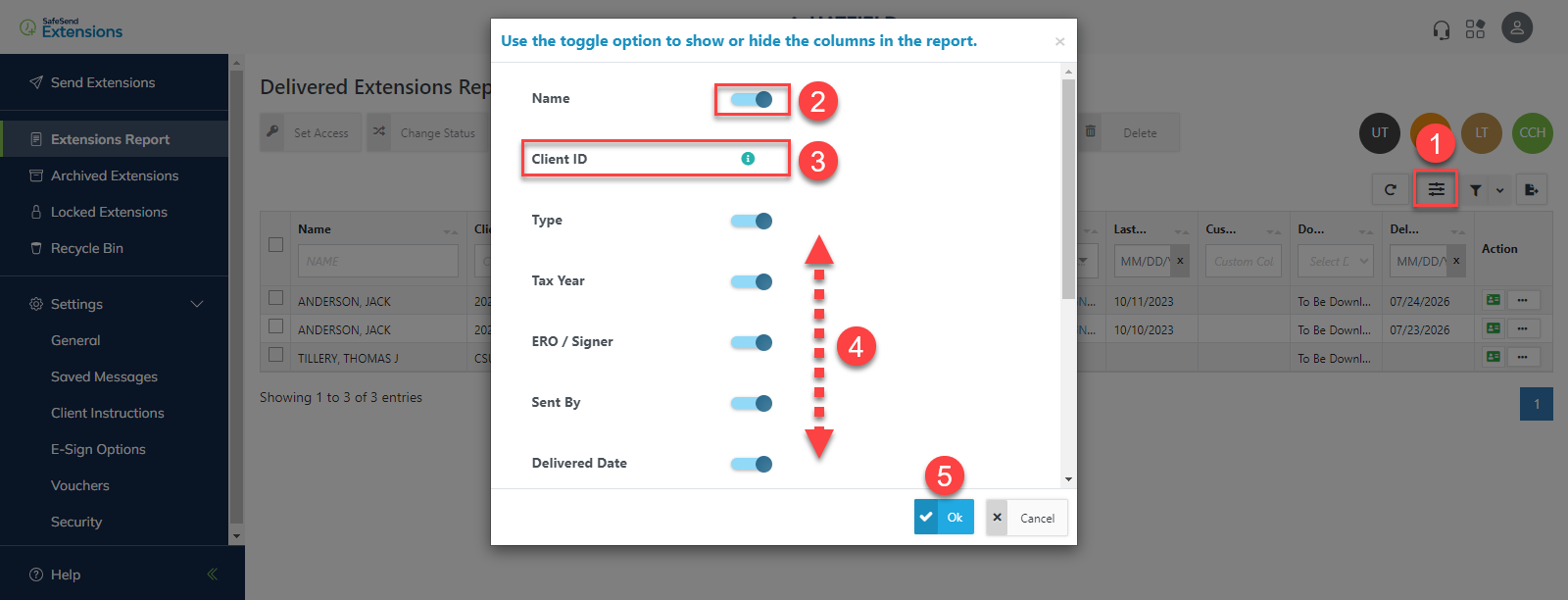 Extensions Report Dashboard – SafeSend Extensions