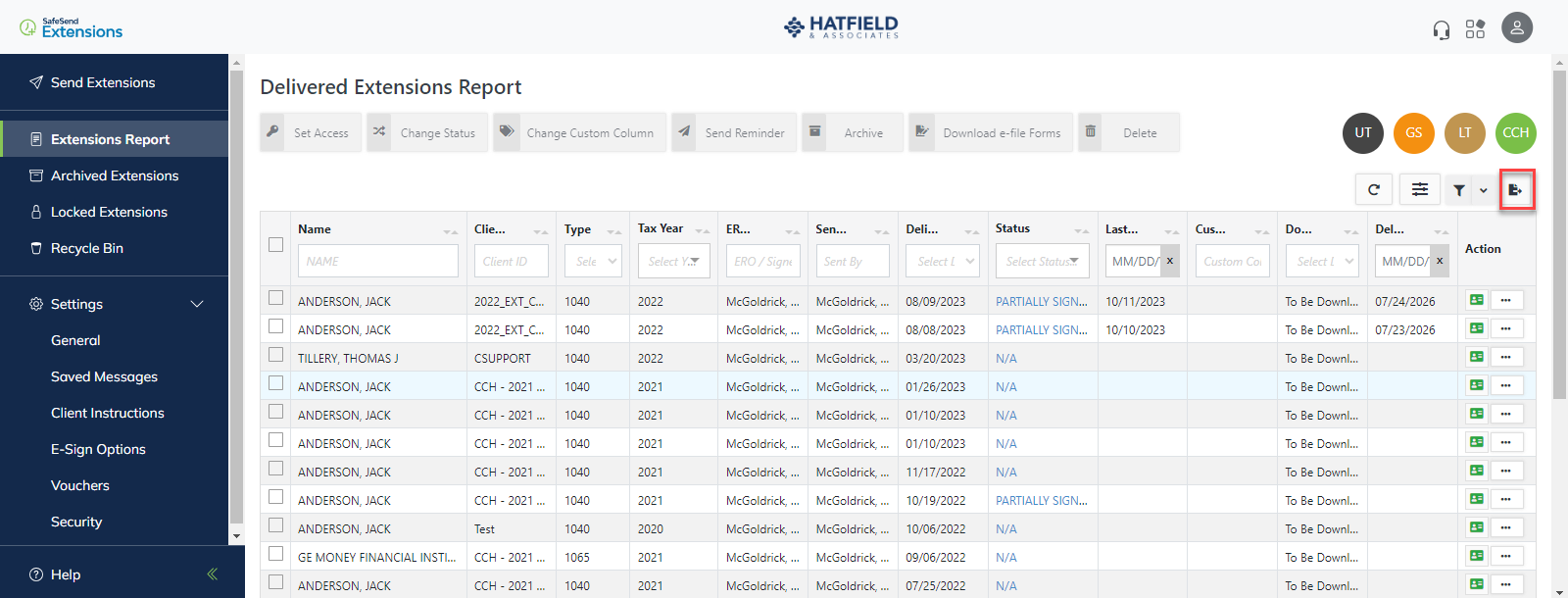 Extensions Report Dashboard – SafeSend Extensions